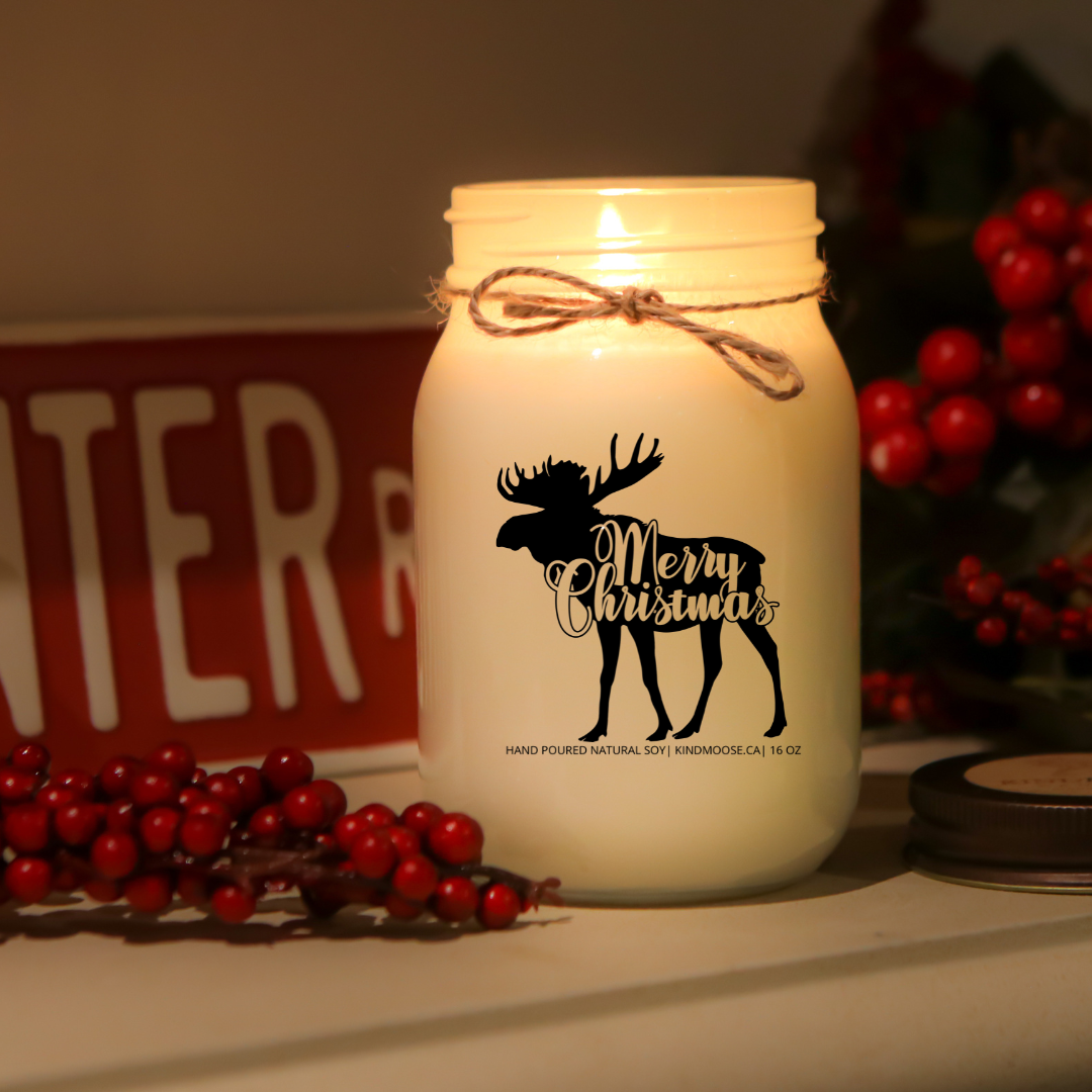 Merry Christmas Moose - Scented Soy Candles – KINDMOOSE CANDLE Co. Inc.