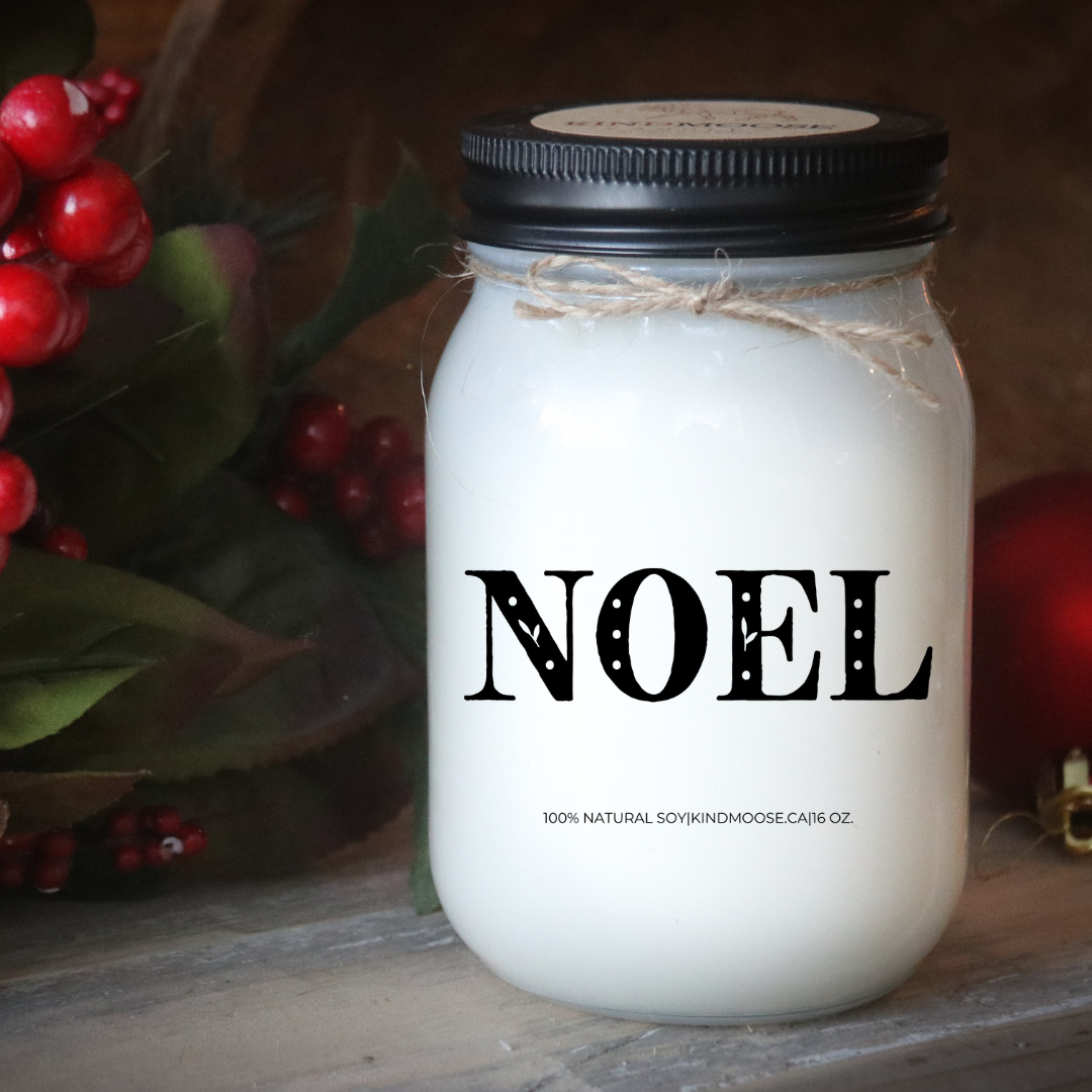Noel - Christmas Soy Candles – KINDMOOSE CANDLE Co. Inc.