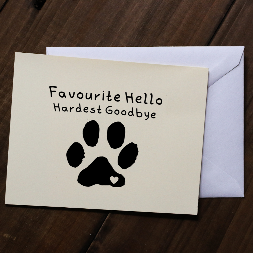 Favourite Hello Hardest Goodbye Greeting Card – KINDMOOSE CANDLE Co. Inc.